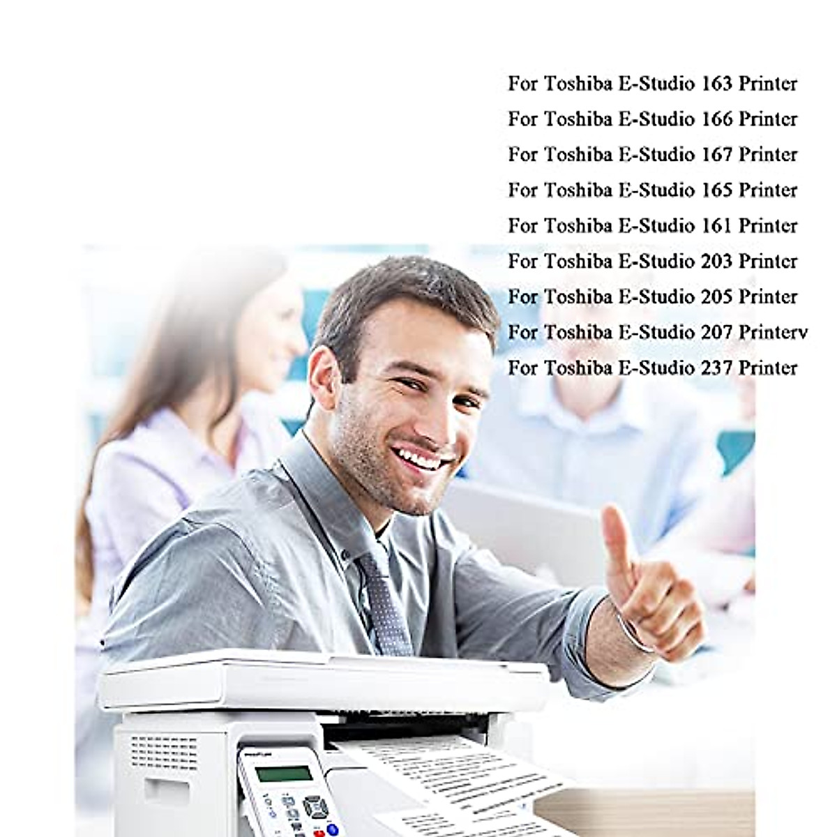 Toner Cartridge T-1640c Works for Toshiba T-1640c for Toshiba E-Studio 163 166 167 165 161 203 205 207 237 Printer Monochrome Laser Printer,Yields Up to 5,000 Pages Black