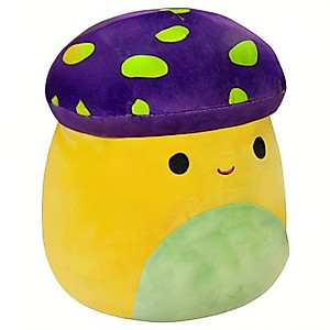 Squishmallows Original 12-Inch Enid Neon Yellow Mushroom - Medium-Sized Ultrasoft Official Jazwares Plush