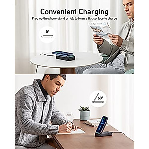 Anker Wireless Charging Station, 533 Wireless Charger (3-in-1 Stand) for iPhone 13, 13 Pro, Samsung, AirPods Pro, Apple Watch 1-6 (Only Compatible with Original 3.3ft Watch Cable, Not Included)