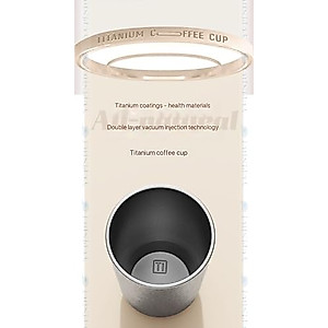 Car Travel Mugs for VW Passat,Titanium Water Bottle Insulated Water Bottle Leak Proof Locking Lid Coffee Cup Journey Essentials Gifts Cups Mugs for Women and Men 480ml,Black 480ml