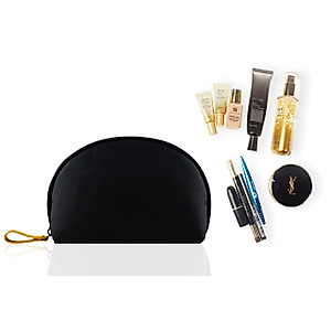 Kososuru Small Makeup Bag for Purse Portable Waterproof Cosmetic Bag Travel Makeup Pouch for Women (Nylon, Inner red)