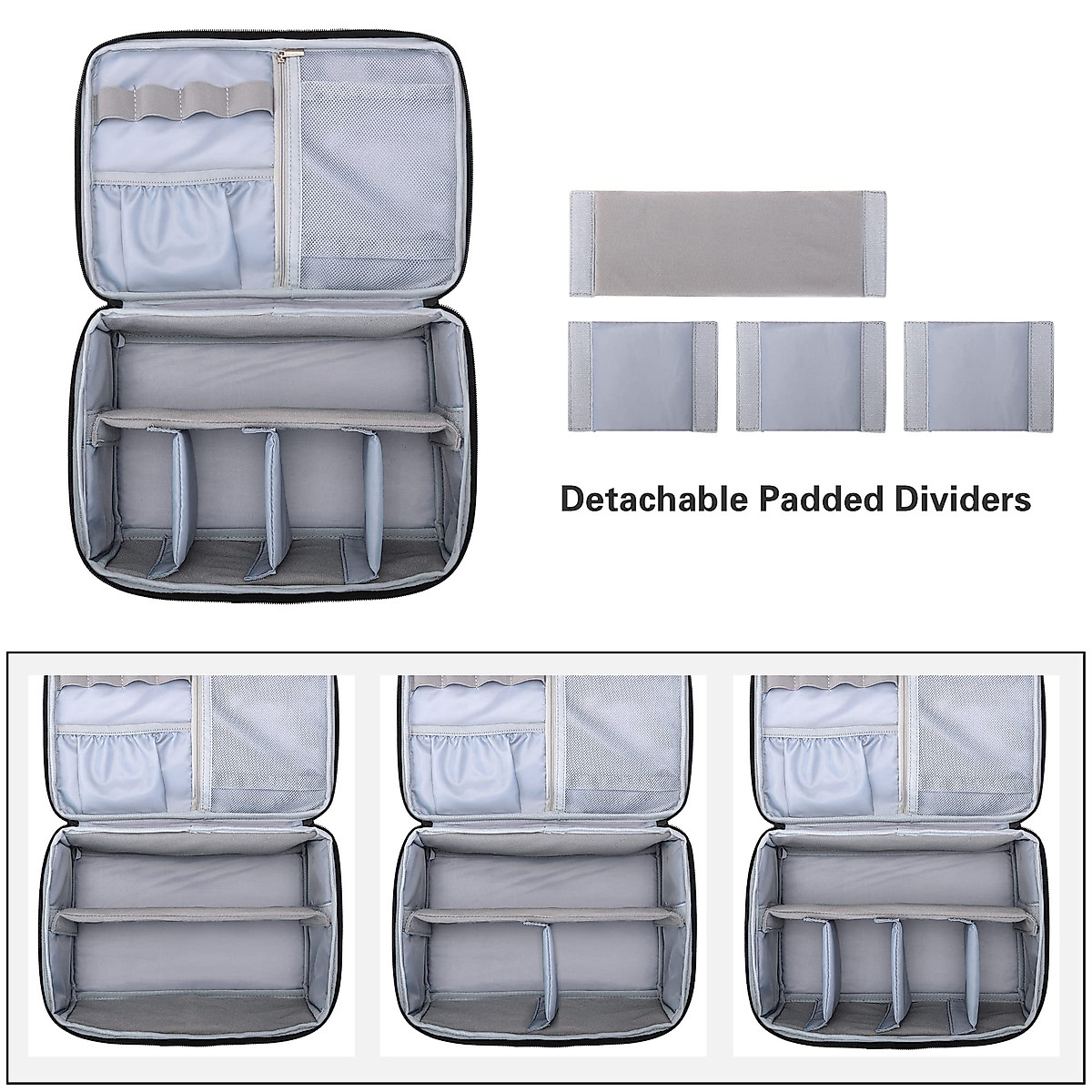 Trunab Medicine Storage Bag with Combination Lock, Lockable Pill Bottle Organizer, Travel Medication Carry Case for Medicine Box, Prescription, Vitamins,Supplements or Medical Supplies