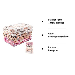 3 Pack Cat and Dog Blanket - MIWOPET Soft & Warm Fleece Flannel Pet Blanket, Great Pet Throw for Puppy, Small, Medium& Large Dog (Small)