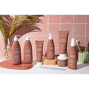 L'ANZA Healing Curls Butter Shampoo - Curly Hair Shampoo for a Creamy, Color-Safe Cleanse and Refreshed Curls - Paraben and Sulphate Free Shampoo (8 Fl Oz)