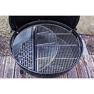 Slow 'N Sear SnS Grills 26" Stainless Steel Hinged Replacement Charcoal Cooking Grate