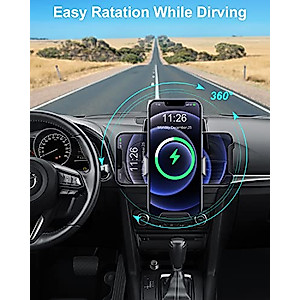 Wireless Car Charger, BelPel 15W Qi Fast Charging Auto-Clamping Car Charger Mount, Air Vent Car Charging Phone Holder for iPhone 14/13/12/11 Pro Max Series, Galaxy S22/S21, Clearance