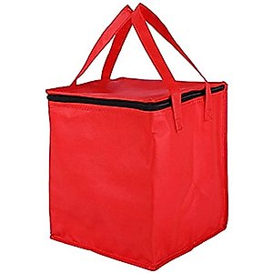 Shopping Insulated Bags Heavy Duty Thermal with Zipper and Handle for Food Delivery Red M,Home Accessories Nice