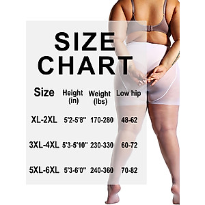 HONENNA 2 Pairs Plus Size Sheer Tights for Women, 17 Colors Ultra Thin Pantyhose Reinforced Toes High Waist Stockings, Black + White 2 Pairs 1XL-2XL