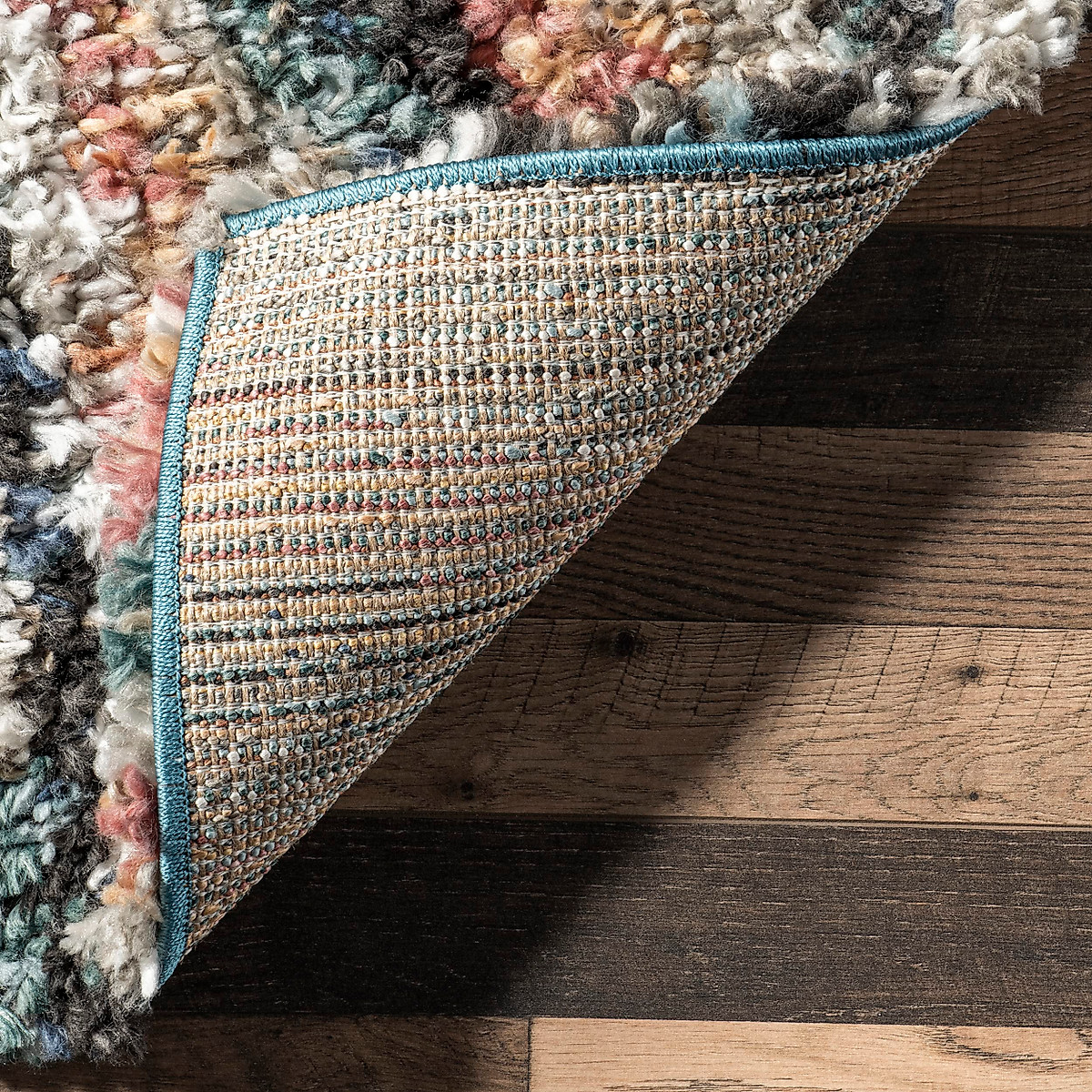 nuLOOM Katylnn Modern Mountain Shag Area Rug, 5x8, Multi