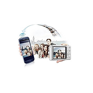 Samsung DV150F 16.2MP Smart WiFi Digital Camera with 5x Optical Zoom and 2.7" main and 1.48" front Dual LCD Screens (White)
