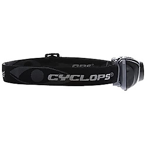 CYCLOPS 210 Lumen Headlamp, Tactical Durable Lightweight Compact Adjustable Stretch Headband Bright 3 Color LED Headlight, AAA Batteries Included, Pack of 2