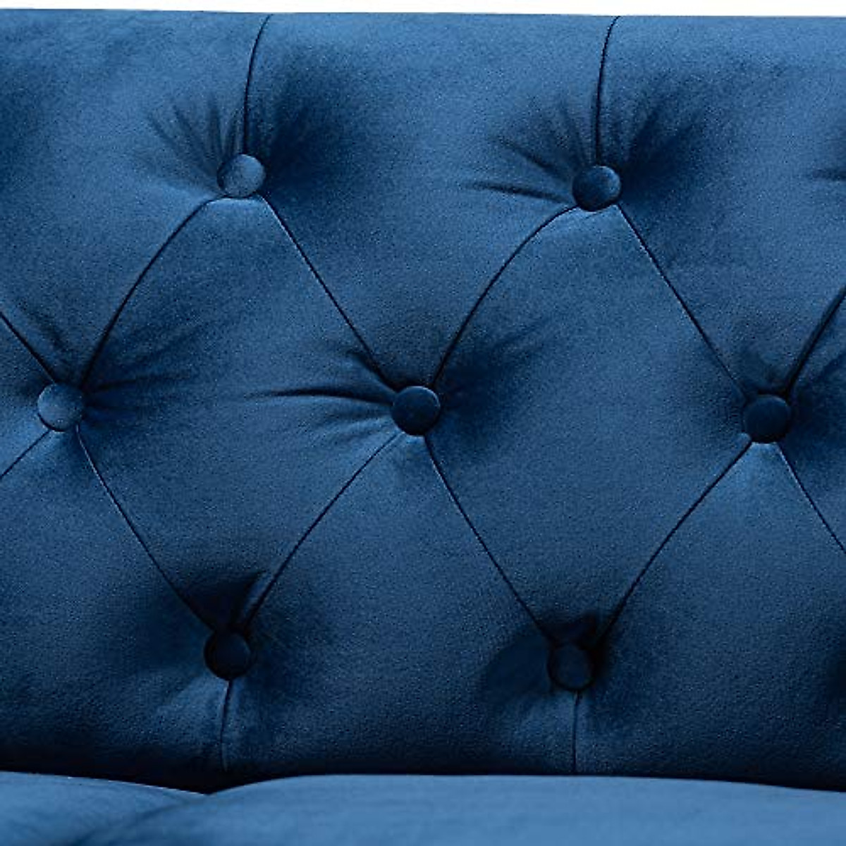 Baxton Studio Sofas, Navy Blue/Black
