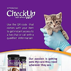 CheckUp UTI Urine Testing Strips for Cats and Dogs - Detection of pH, Nitrite and Leukocytes x 50