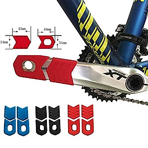 ENLEE Bicycle Crank Protector, MTB Mountain Bike Crankset Caps Protector, DH FR AM XC Bicycle Crank Arm Boots Protective Gear Universal - – Protect and Style Your cranks