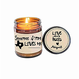 Missing You Gift Texas Love Someone from Texas Loves Me Long Distance Gift LDR Heart in Texas Map Christmas Gift Holiday Gift