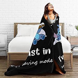 Cartoon Blanket Ultra-Soft Micro Fleece Blanket for Couch Bed Warm Plush Throw Blanket Suitable for All Season50 X40