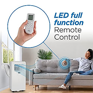 BLACK+DECKER 10,000 BTU Portable Air Conditioner with Remote Control, White