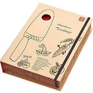Zwilling 36550-101 Twinny, Red, 3.9 inches (100 mm), Children's Knife, Stainless Steel, Round Tip, Safety