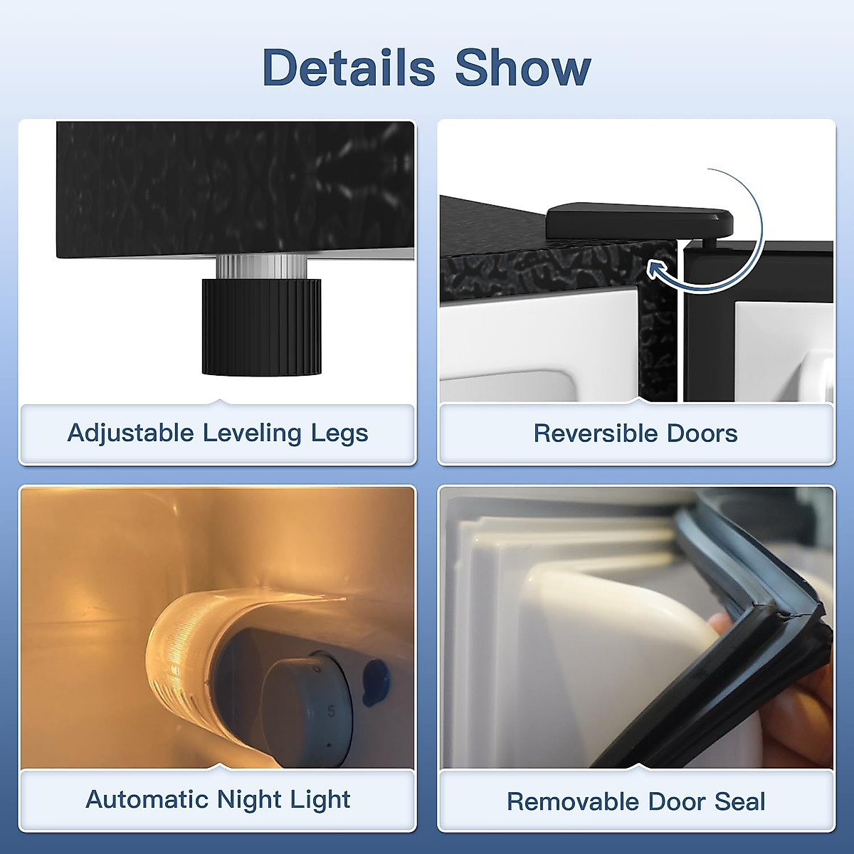 BANGSON Small Refrigerator with Freezer, 4.0 Cu.Ft, Small Fridge with Freezer, 2 Door, with Bottom Freezer, Compact Refrigerator for Apartment Bedroom Dorm and Office, Silver