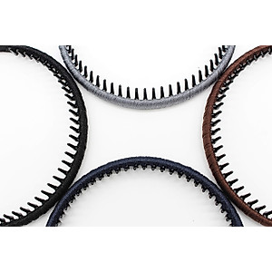 JOBAND Fashion hair Accessories Hair band headbands for women/Girls Non-slip hairband Comfy Hair Hoop Resin teeth Comb (4 Colors)