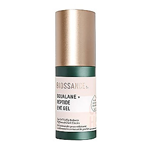 Biossance Squalane + Peptide Eye Gel. Reduce Dark Circles and Puffiness, Improve Fine Lines and Hydrate with Niacinamide and Peptides (0.5 ounces)
