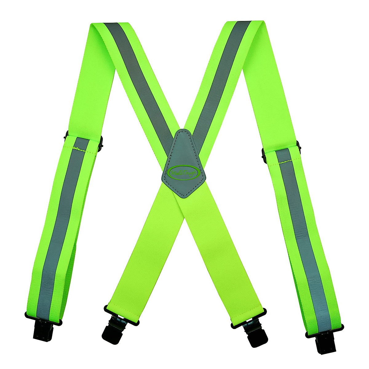 MELOTOUGH Safety Reflective Suspenders Work Suspenders Heavy duty High Hi Viz Tool Belt suspenders