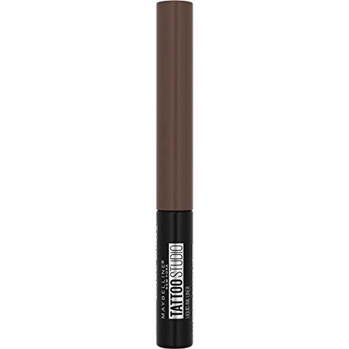 Maybelline TattooStudio Liquid Ink Liner Up To 36HR Wear, Sweat Resistant, Smudge Resistant, No Mess Removal, Longwear Liquid Eyeliner Makeup, Rustic Brown, 0.08 fl; oz.