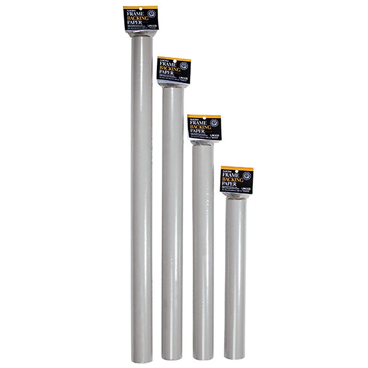 Lineco Frame Backing Paper Roll, Acid-Free, Cut to Size, Use for Framing, Projects, Art, Crafts, Backgrounds, and Giving a Finish Look to Your Art & Prints, 24 inches X 72 inches, Gray