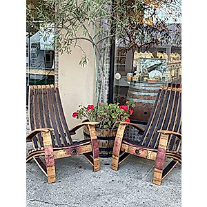 Wine Barrel Adirondack Chair