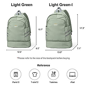 coofay Gym Backpack For Women Waterproof Backpack With Shoe Compartment Lightweight Travel Backpack Sports Backpack Small Gym Bag