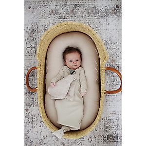 Marlowe & Co Viscose from Bamboo Fitted Bassinet Sheet for Baby Boy and Girl (Natural)