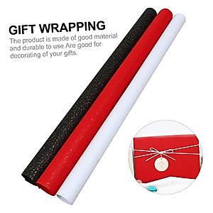 Mobestech 9 Pcs Gift Wrapping Paper Clear Cellophane Wrap Gift Wrapper From Santa Wrapping Paper Seasonal Book Decor Wrapping Paper for Gift Christmas Kraft Paper Paper Child