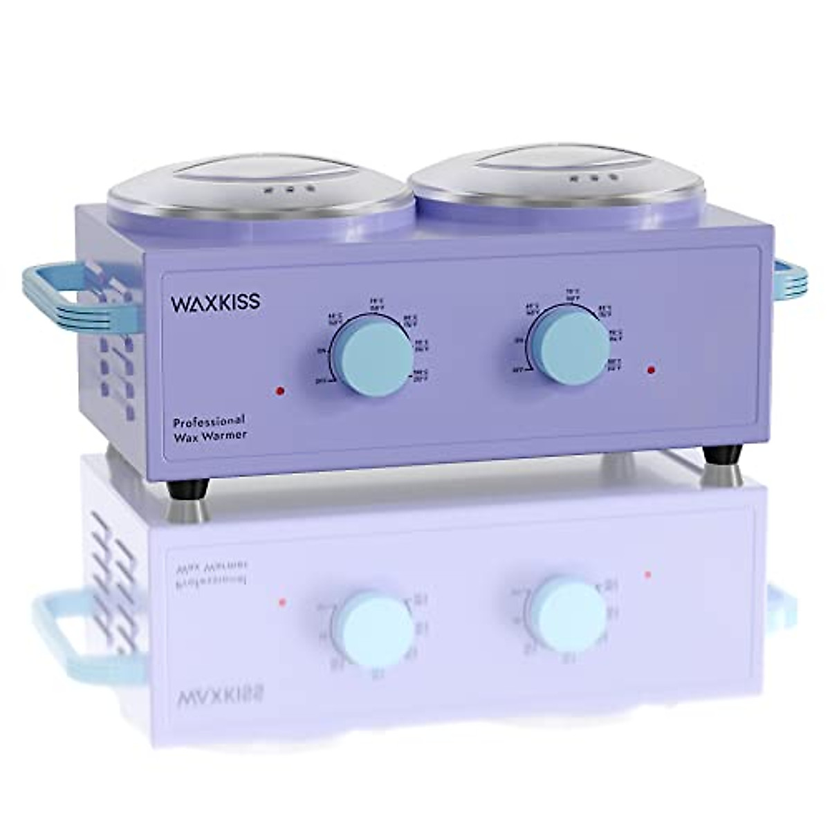 Double Wax Warmer for Hair Removal 14oz Wax Pot Warmer Professional with Anti-scalding design see-through lid Dual Waxing Pot Machine Faster Wax Melting for Large Area Waxing