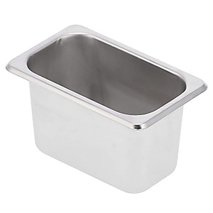 Buffet Food Pans, Stainless Steel Square Pan Restaurant Pans Steam Table Pan Hotel Pan Containers Insulation Counter Basin for Canteen Hotels Kitchen