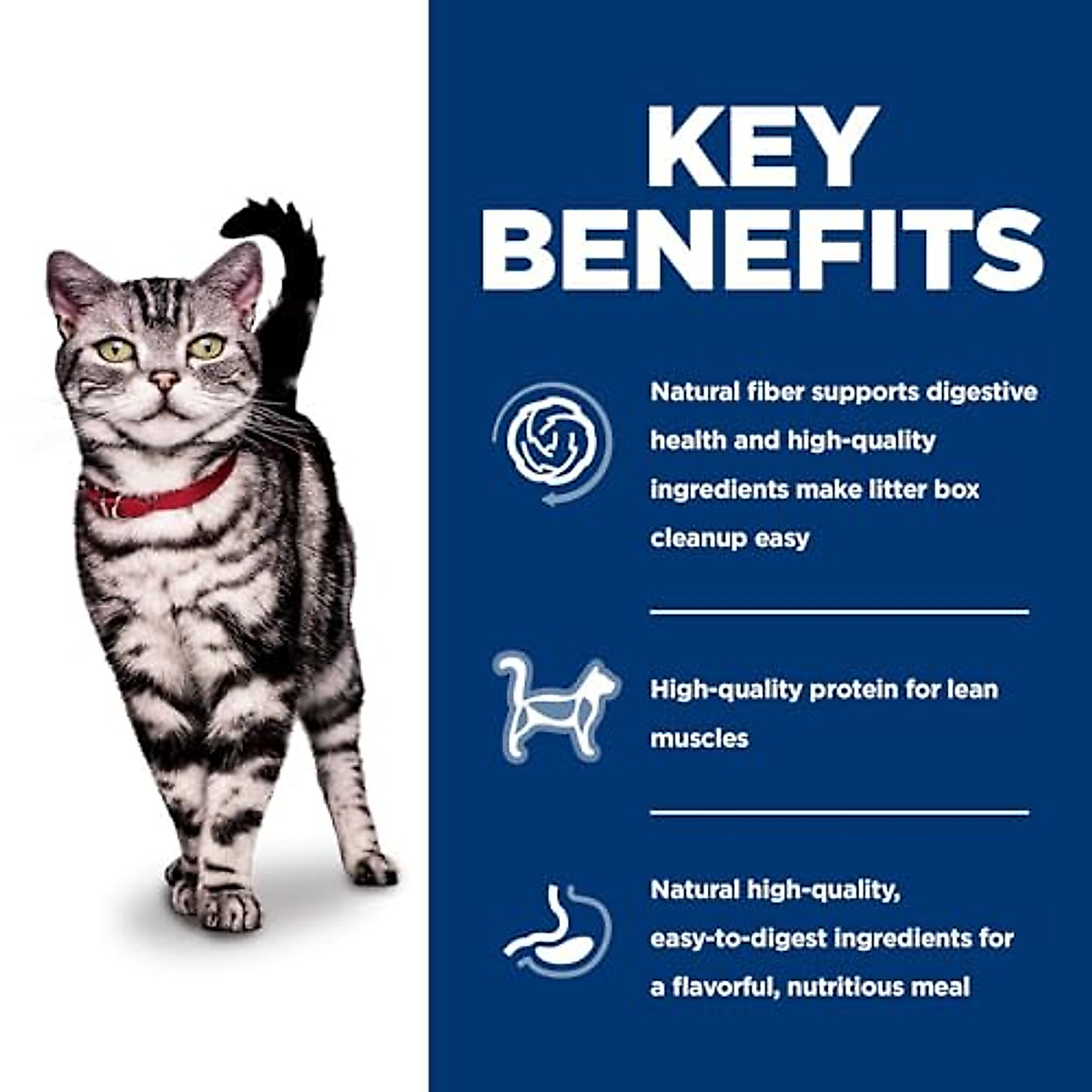 Hill's Science Diet Indoor, Adult 1-6, Easy Litter Box Cleanup, Dry Cat Food, Chicken Recipe, 7 lb Bag