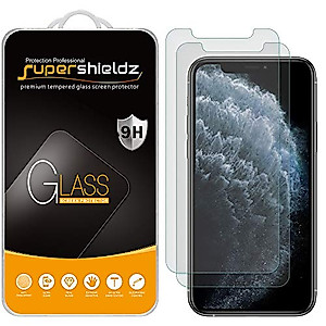 (2 Pack) Supershieldz Anti-Glare (Matte) Screen Protector Designed for iPhone 11 Pro, iPhone Xs and iPhone X (5.8 inch) [Tempered Glass] Anti Fingerprint, Anti Scratch, Bubble Free