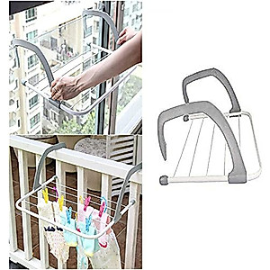 ZyHMW Clothes Airer 1PC Folding Adjustable Drying Rack Clothes Outdoor Pole Airer Balcony Telescopic，Folding Airer (Size : 50x28cm) (Size : 55x34cm)