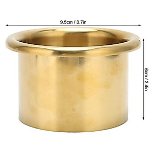 FILFEEL Hair Dryer Holder Stainless Steel Hair Dryer Rack Organizer Blower Dryer Stand for Bathroom Hotel Hair Salon Barbershop(Gold)