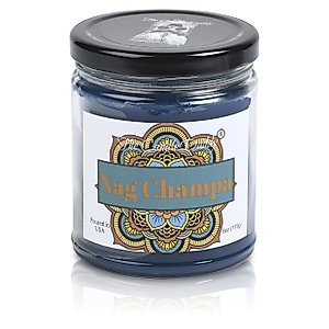 Nag Champa Scented Candle - Inscense- 6 Ounce Jar Candle