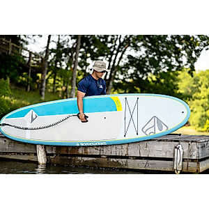 Boardworks Sōlr | Recreational Stand Up Paddleboard | X-Shot Epoxy Hardboard with Paddle | 10' 6" | Blue/Yellow/Grey, 4440720527