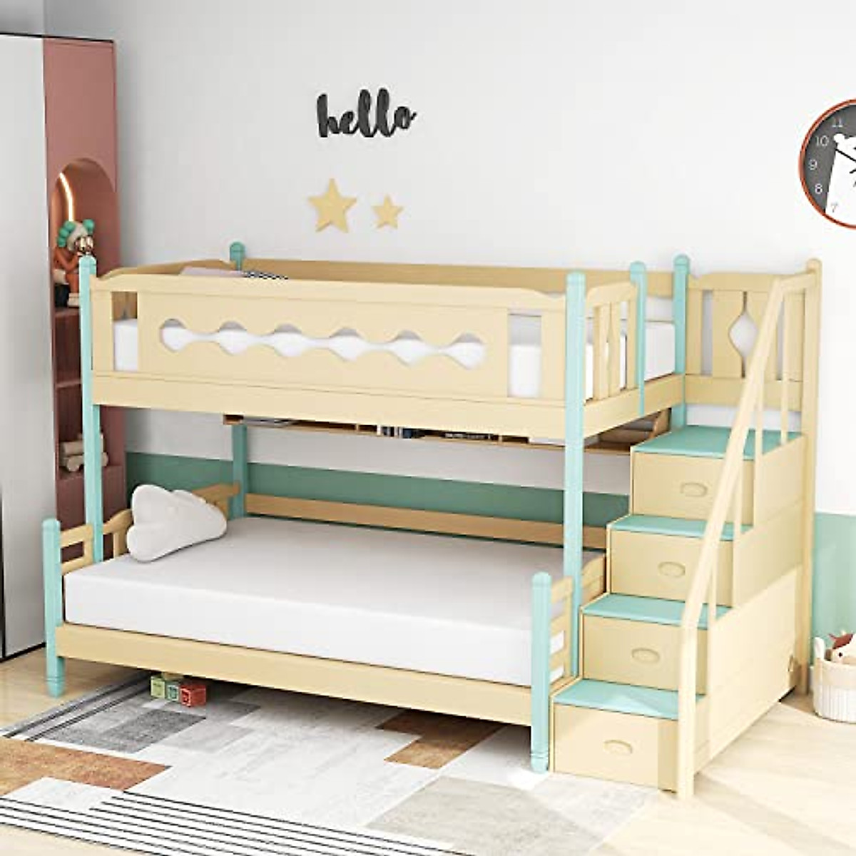 wOod-it Twin Mattress in a Box, 8 inch Mattresses Made in USA Green Tea Gel Memory Foam Mattress for Kids Bed -Bunk Beds/Trundel Beds, CertiPUR-US Certified, Medium Firm, White