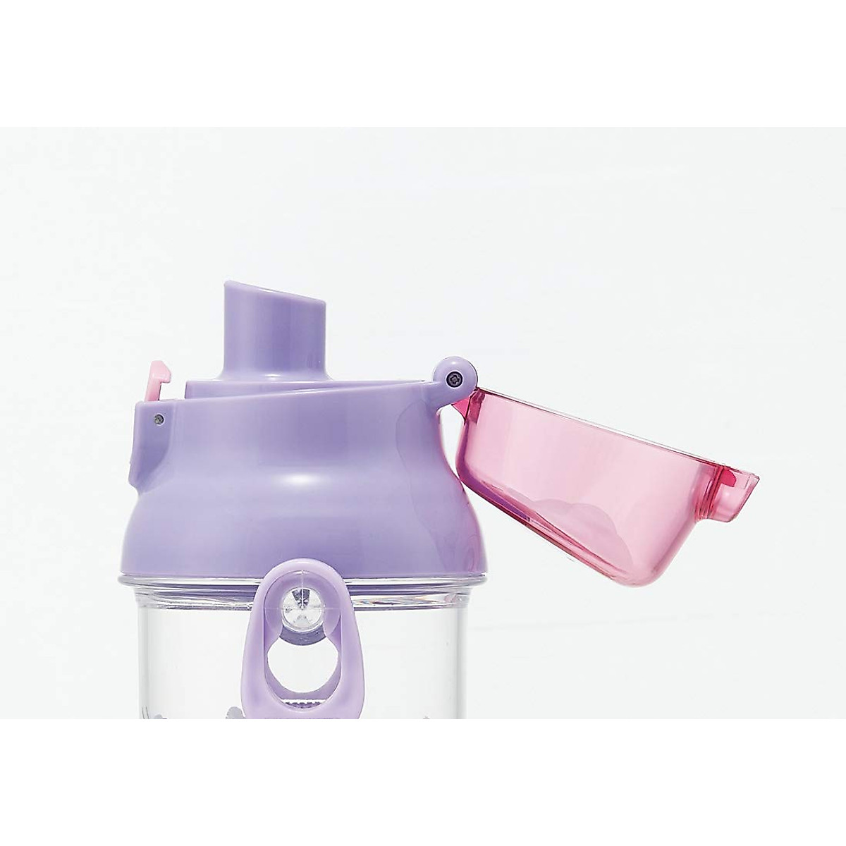 Skater PSB5TR Children's Water Bottle, Clear Bottle, 16.2 fl oz (480 ml), Happy & Smile Girls, Made in Japan