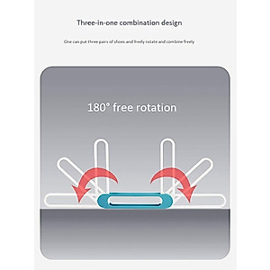 ALINZO Foldable Shoes Rack Towel Rack Bathroom Wall Mounted Shoe Storage Rack No Punching Space-Saving Design, Easy to Assemble