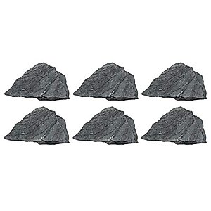 6PK Raw Slate, Metamorphic Rock Specimens - Approx. 1" - Geologist Selected & Hand Processed - Great for Science Classrooms - Class Pack - Eisco Labs
