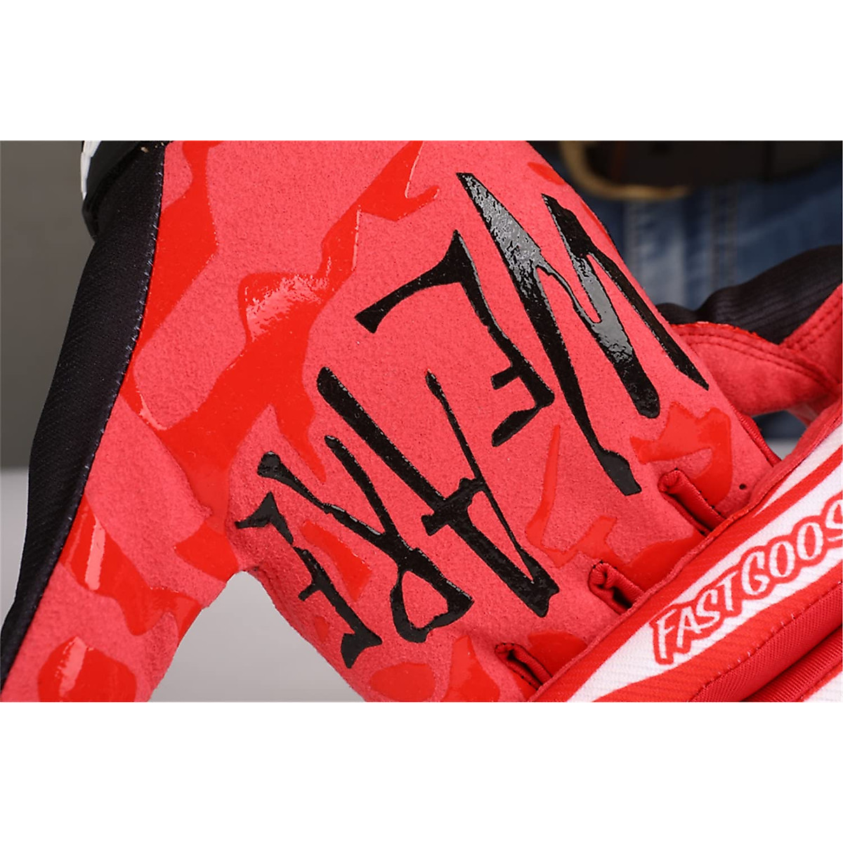 EXCEREY Red Cycling Gloves Mountain Bike Gloves for Outdoor Sports, Driving, Climbing for Men & Women (Red, M)