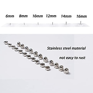 LAJAR 18 Pcs Screw Free Stickers for Hanging, Seamless Screws for Wall, Adhesive Wall Mount Hanging Nails for Bathroom Kitchen (10mm)