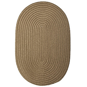 Colonial Mills Low-profile Indoor/Outdoor Reversible Braided Doormat Fern Green 3'4" x 5' Oval