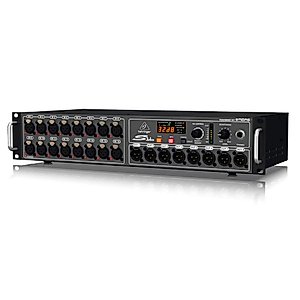 Behringer S16 16-input / 8-output Digital Stage Box (S16d2), Black