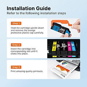 E-Z Ink (TM Remanufactured Ink Cartridge Replacement for Epson 410XL 410 XL T410XL to use with Expression XP-640 XP-830 XP-7100 XP-530 XP-630 XP-635 (2 Black with The Newest Updated Chip)