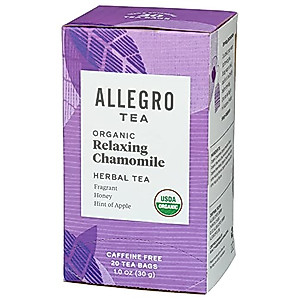 Allegro Tea, Organic Relaxing Chamomile Tea Bags, 20 ct
